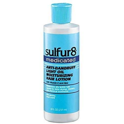 Sulfur8 Light Oil Medicated anti-dandruff Moisturizing Hair Lotion 8 oz ...