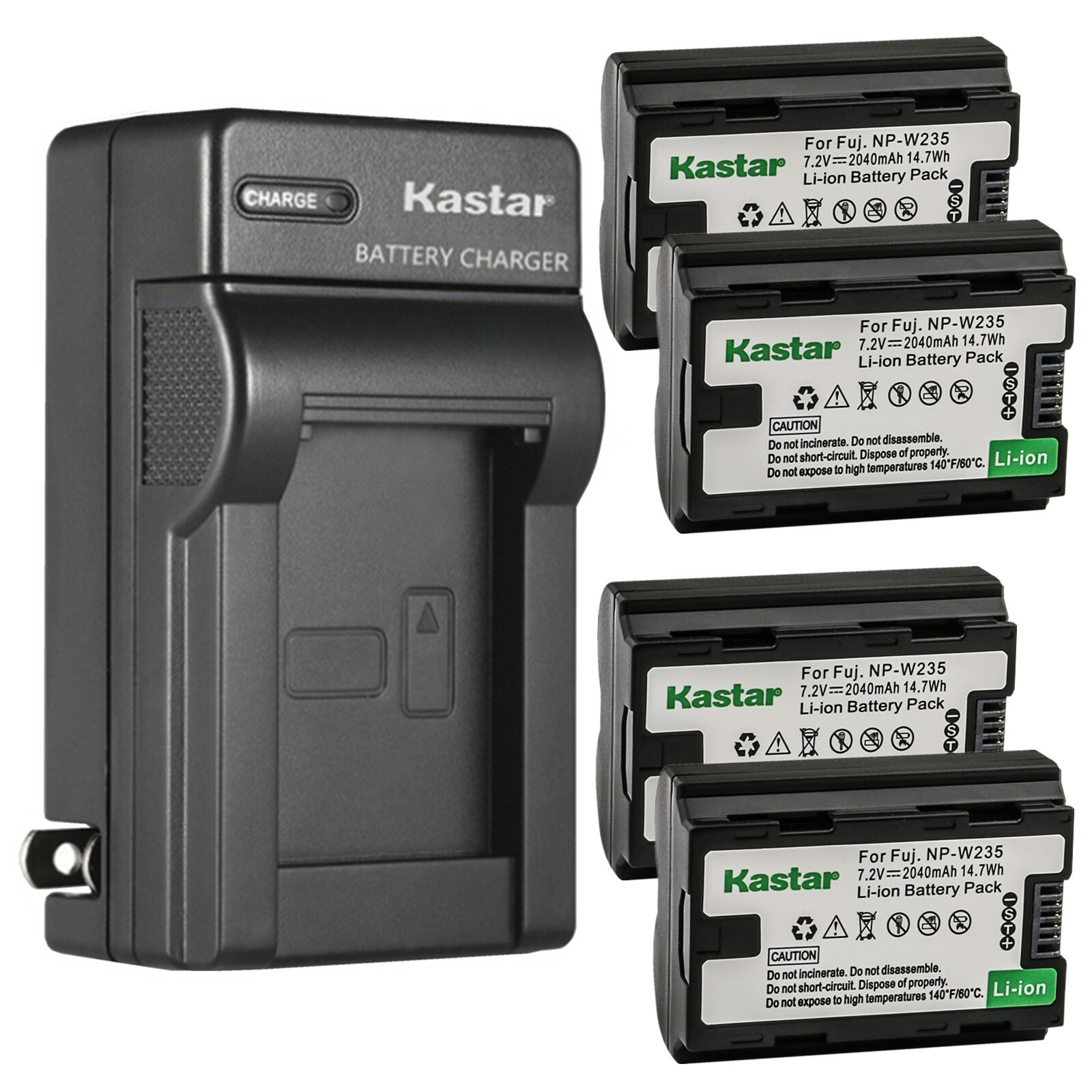 Kastar Battery AC Wall Charger for Fujifilm X-T4 XT4 Camera Fuji NP ...