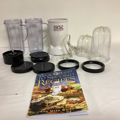 Magic Bullet MB1001B White Smoothie Blender 11 Pc Recipe & Instruction ...