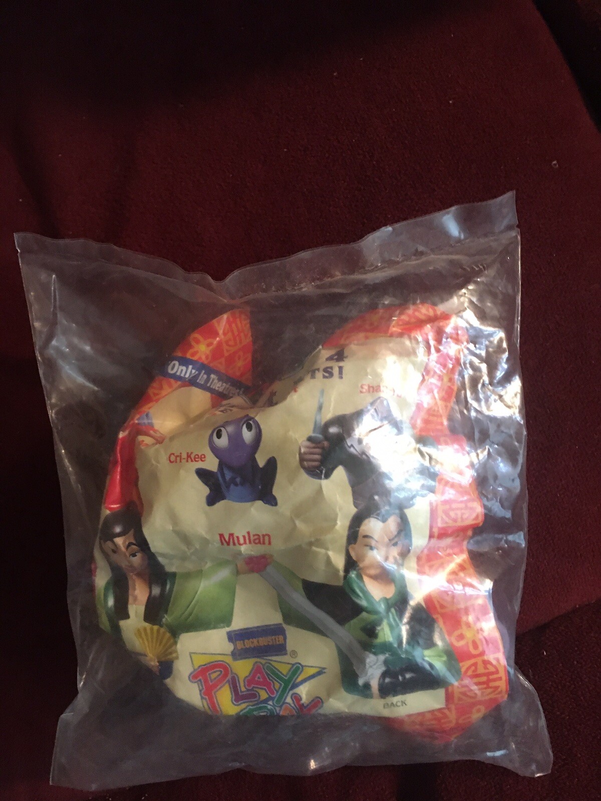 1998 Blockbuster Play Pak Mulan Cri-Kee Bug Finger Puppet - New In ...