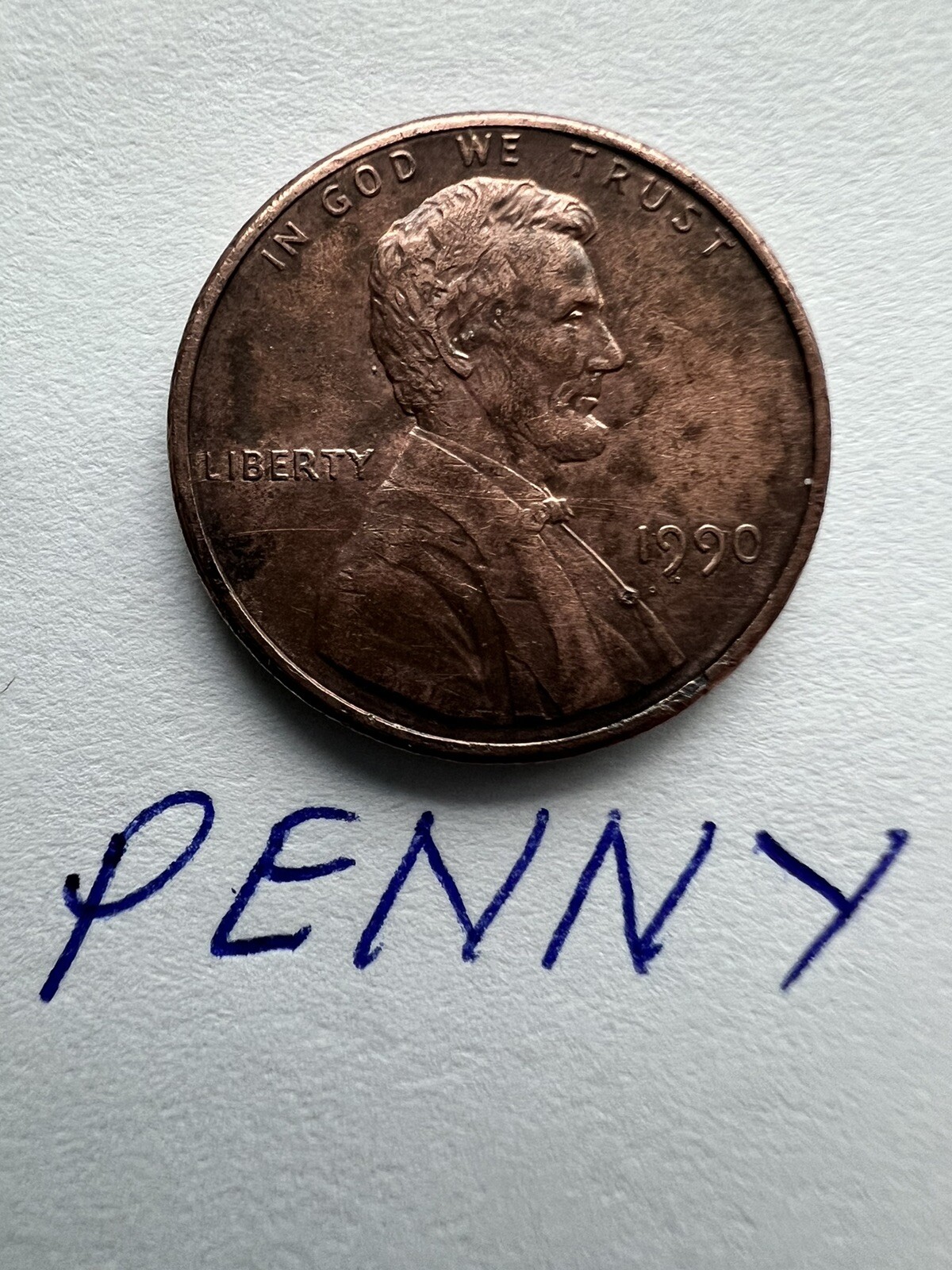 1990 Lincoln penny - no mint mark | eBay