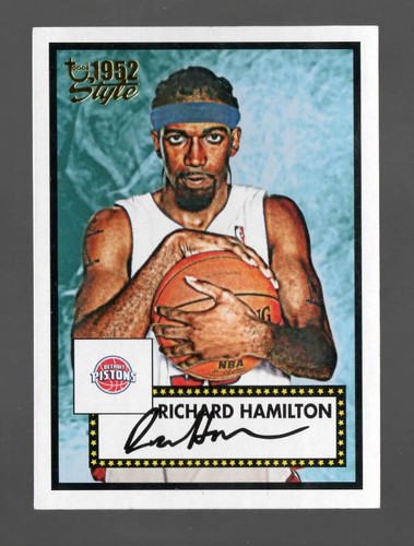2005-06 Topps 1952 Style Richard Hamilton Detroit Pistons #44 Near Mint ...