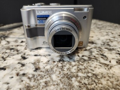 Panasonic Lumix DMC-LZ3 5MP Digital Camera 6X Zoom Silver *TESTED* W AA ...
