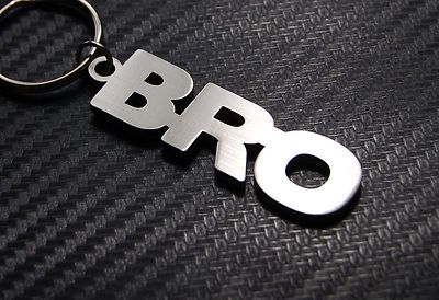 BRO Keyring Keychain Key Fob Stainless Steel Brother Friend Gift | eBay UK