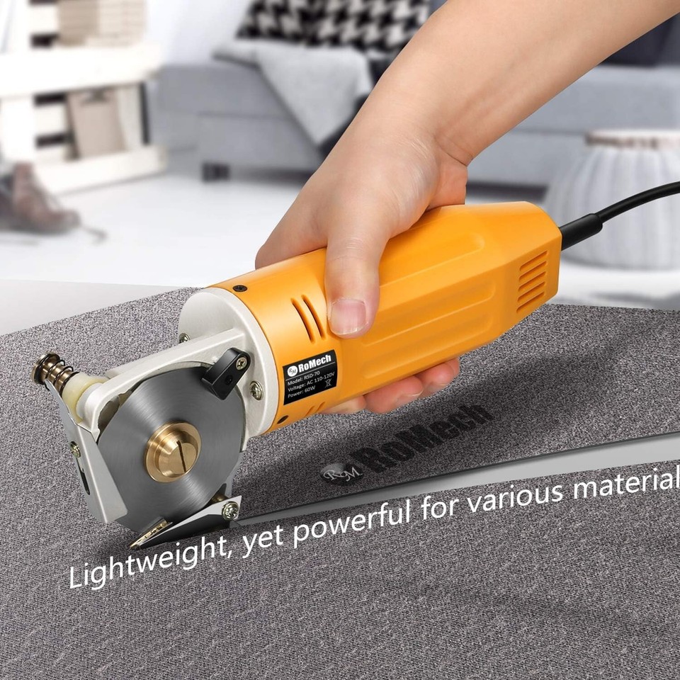 Mini Electric Cloth Cutter, Rotary Blade Fabric Cutting Machine ...