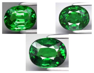 1.19 carat loose, oval shape Tsavorite Garnet Shocking green color | eBay