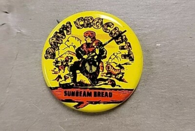 1950'S Davy Crockett Sunbeam Bread Western Pin Coin Button Pinback (SA1 ...