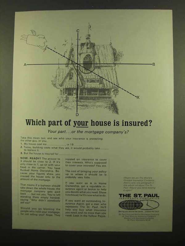 1965 The St. Paul Insurance Ad - Which Part Insured? | eBay