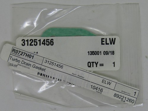 New Turbo Drain Gasket for Volvo Part No. 31251456 | eBay