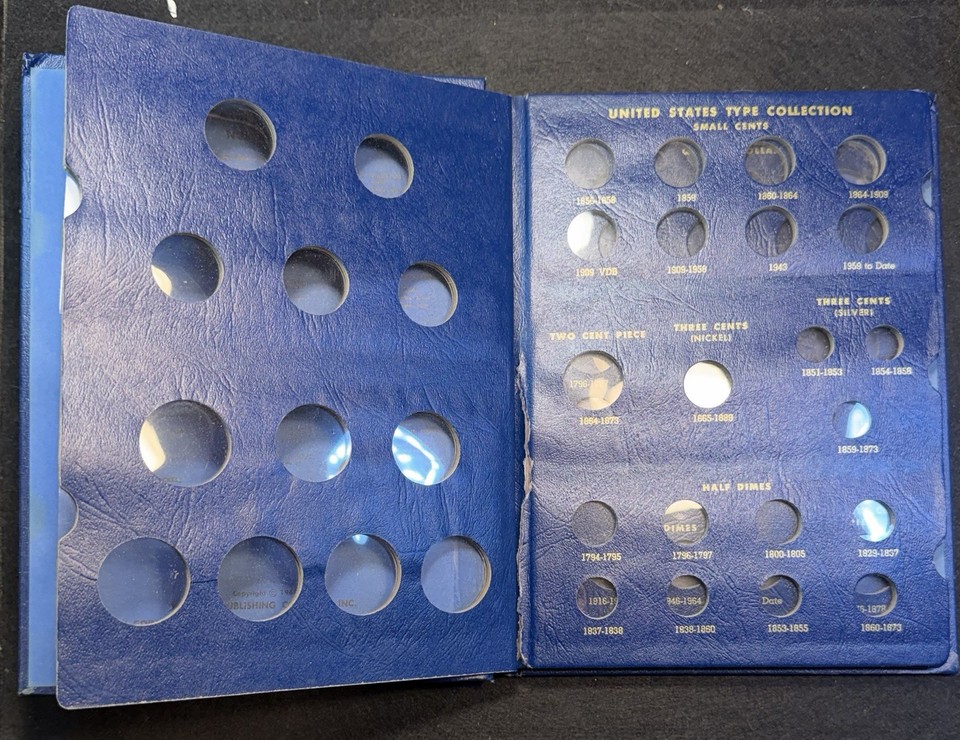 Whitman Bookshelf Albums 9434 & 9435 United States Type Set Small ...