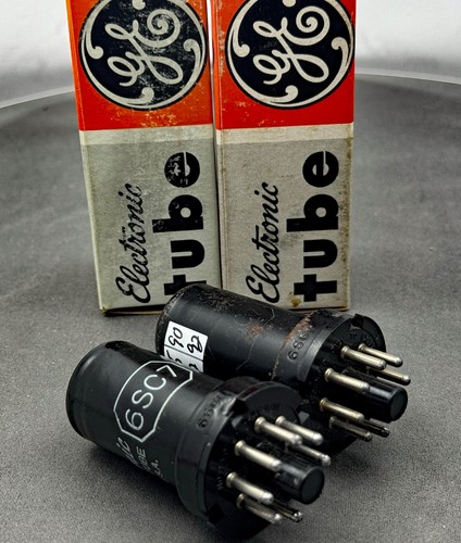 (2) GE 6SC7 Radio Vacuum Tubes Tested Strong Amplitrex | eBay