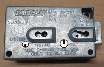 DIEBOLD 17570, SAFE DEPOSIT BOX LOCK, NO KEYS, # NEUTRAL | eBay