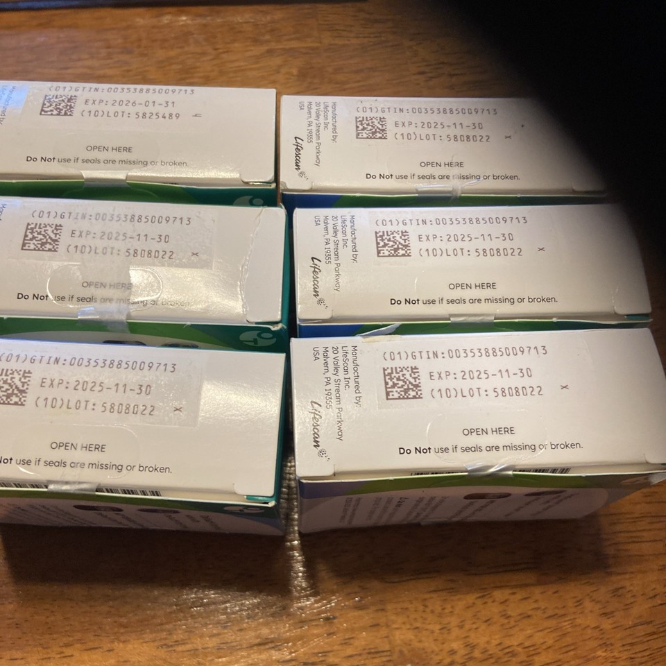 One Touch Ultra Test Strips 6 boxes 100 strips per box | eBay