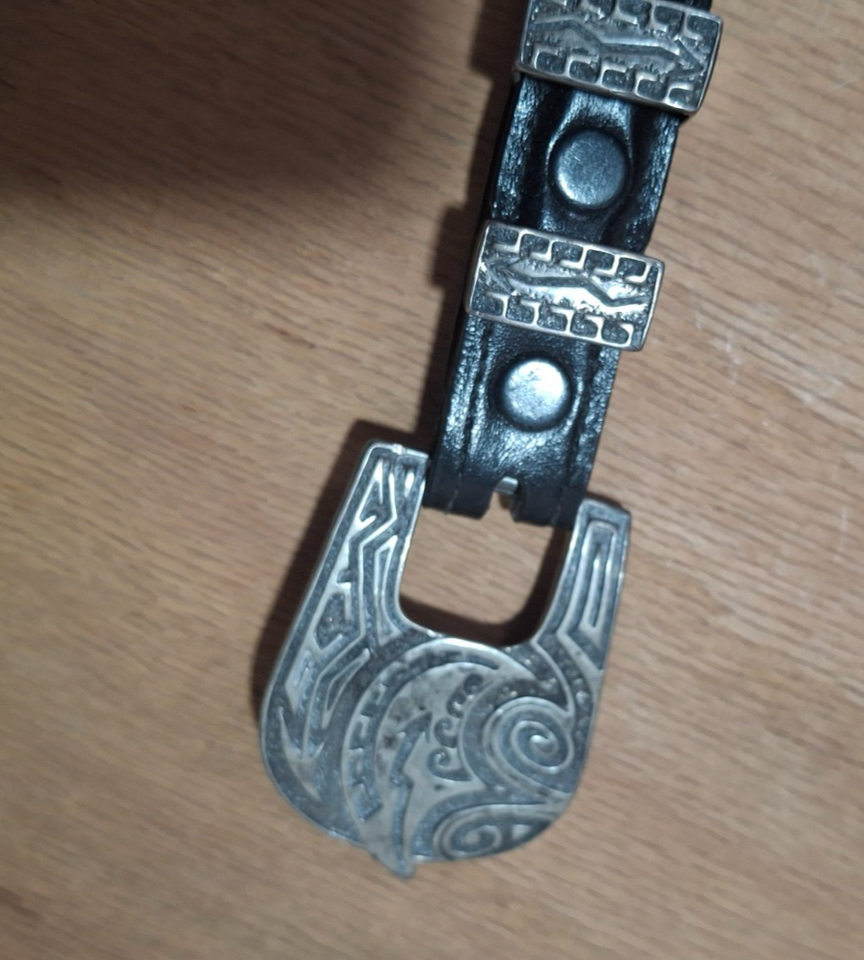 mens leather belt 36 cutter hill sterling buckle item: b53602 | eBay