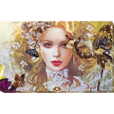 Bead Embroidery Kit A stranger Bead stitching DIY Abris Art | eBay