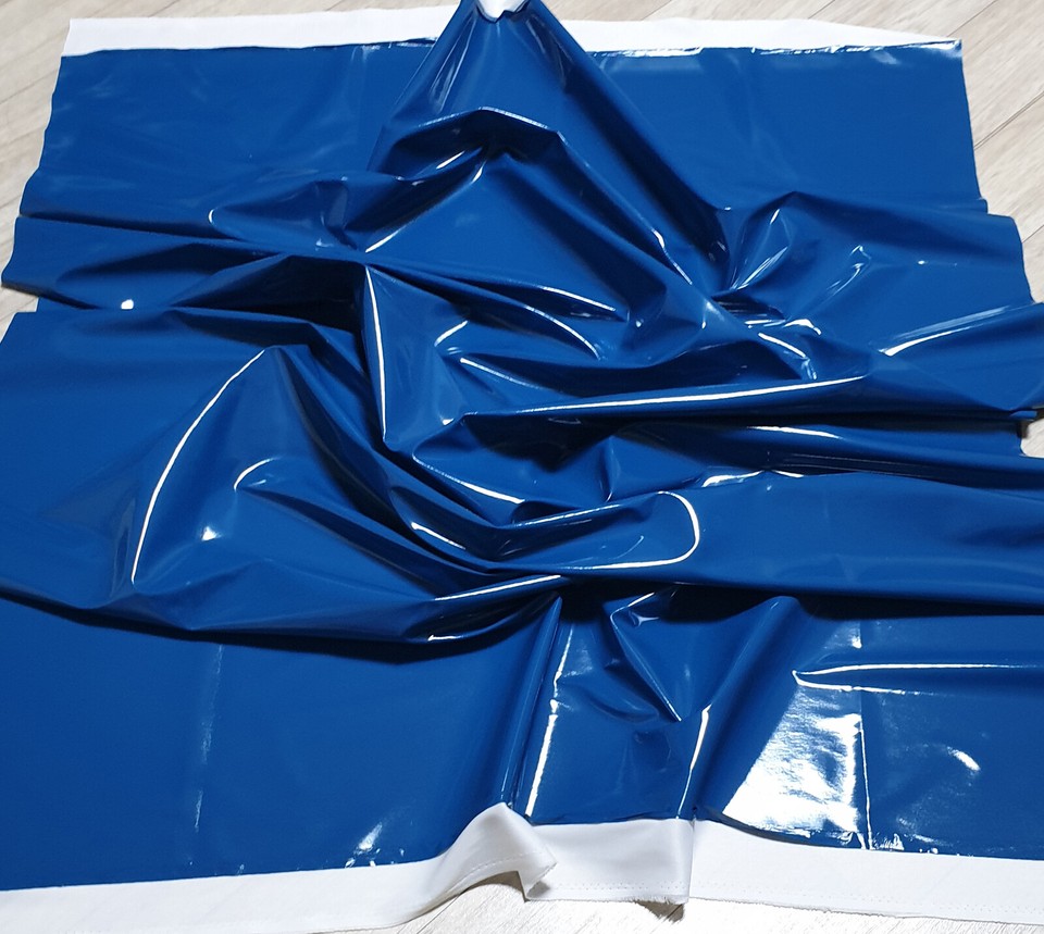 SHINY HIGH GLOSS PVC STRETCH RUBBER VINYL PLEATHER GOTH FETISH CLOTH ...