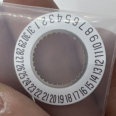White Date Disk Wheel Date Wheel Date At 6 Fit for ETA F05.111 Watch ...