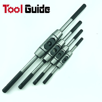4pc M1-M16 Heavy Duty Solid Steel Tap Wrench Extra Long Tapping Handle ...