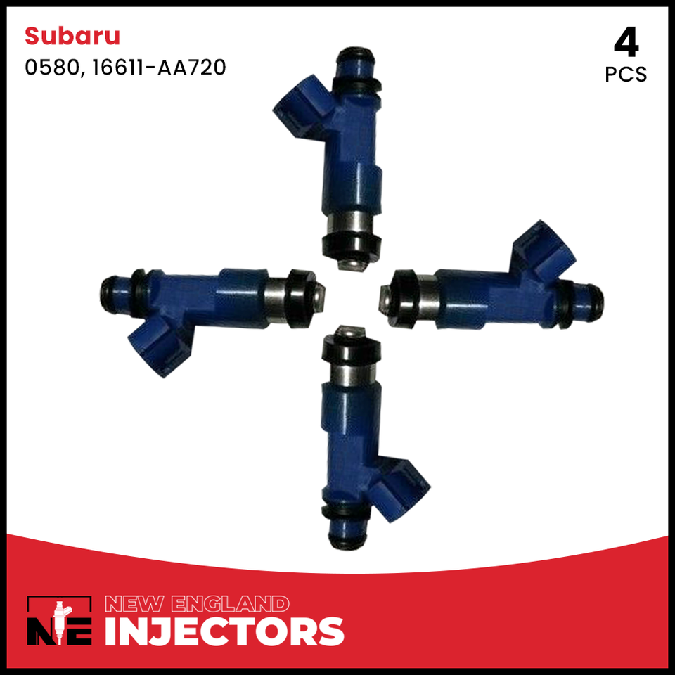 Reman Denso Subaru WRX STI Fuel Injector Top Feed Set Blue 565cc ...