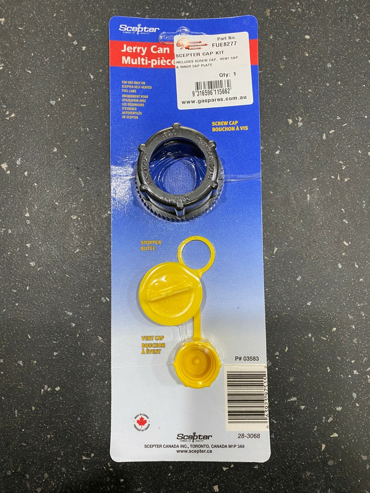 FUEL CAN JERRY CAN CAP KIT NUT TYPE SCEPTER | eBay Australia