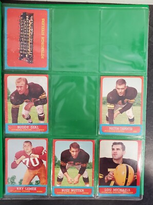 1963 Topps Pittsburgh Steelers Trading Cards | eBay