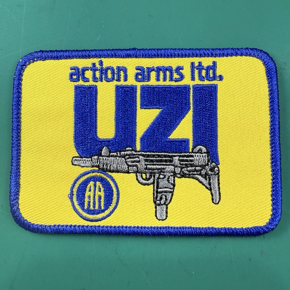🔥 PREMIUM "UZI" Embroidered 3.5+" Patch Iron On Action Arms Firearm ...