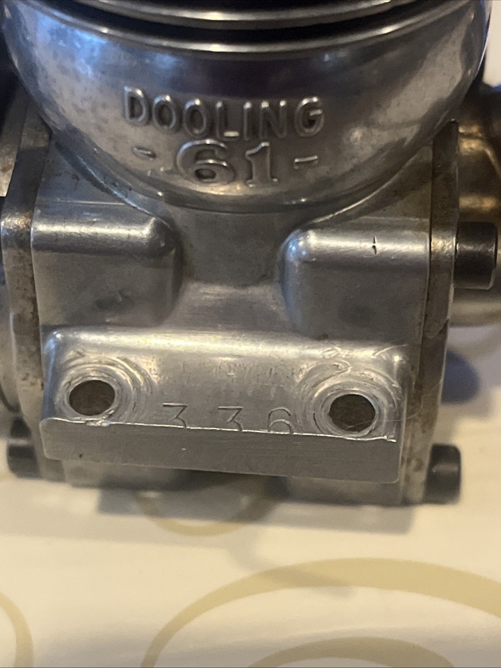 Vintage Dooling .61 10 Fin Spark Ignition Tether Car Engine Early ...