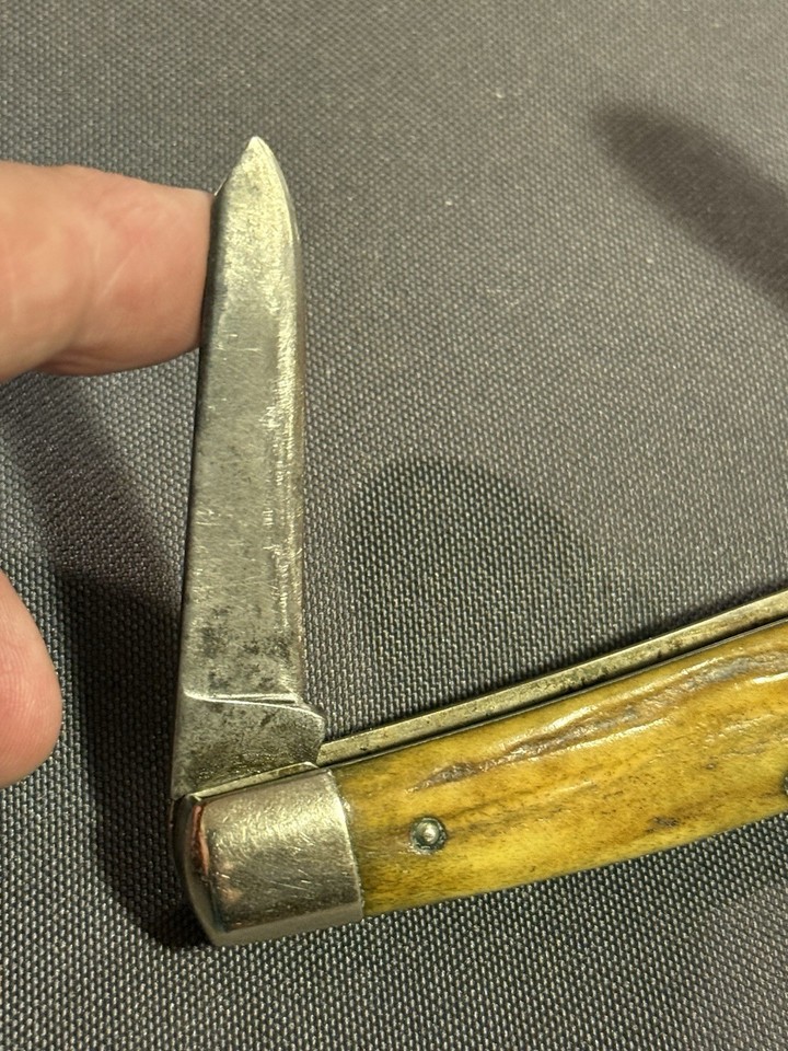 Vintage CASE XX USA 5375 Large Stag STOCKMAN Pocket Knife Dated 1965 ...