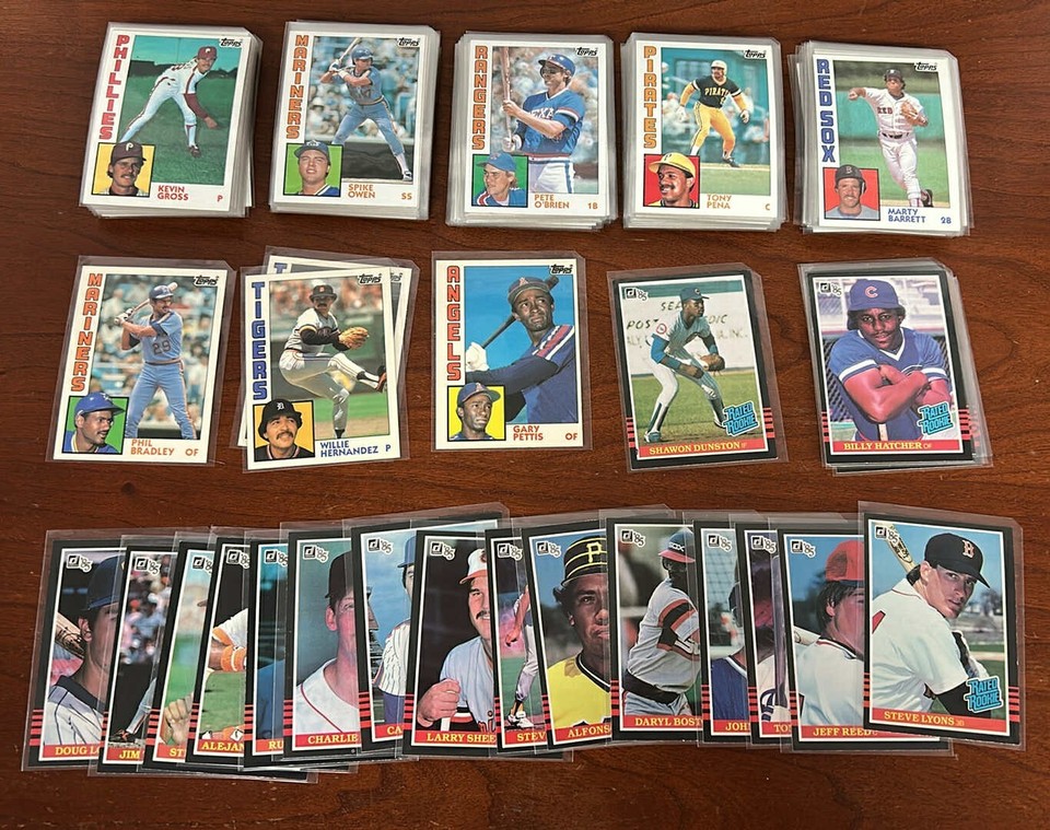 1981-1987 Rookie Cards Lot of 812 cards NM to NM/MT Topps Fleer Donruss ...
