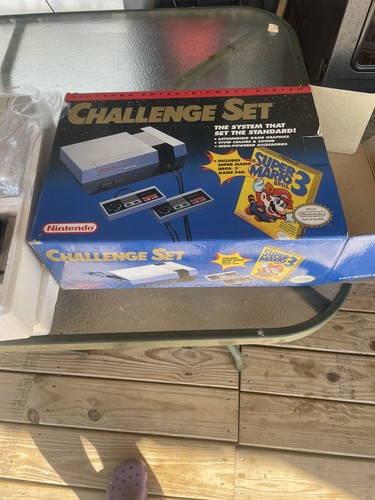 Nintendo NES Challenge Set Game Console System In Box Super Mario Bros ...