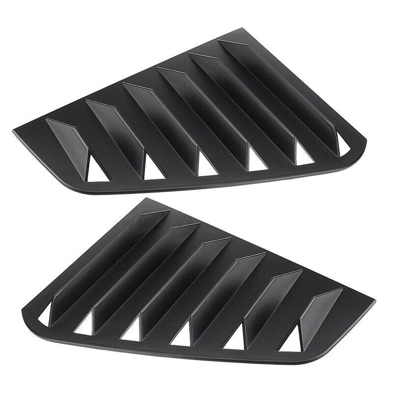 1Pair Rear Door Side Vent Window Scoop Louver Trim Fit For VW Golf MK7 ...