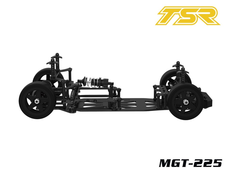 Team Saxo MGT-225 Pan Car 1/10 Grand Touring RC Kit 225mm Racing Oval ...