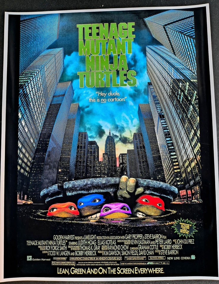 Teenage Mutant Ninja Turtles 90s Movie Poster Set – All 3 Films – 8 ...
