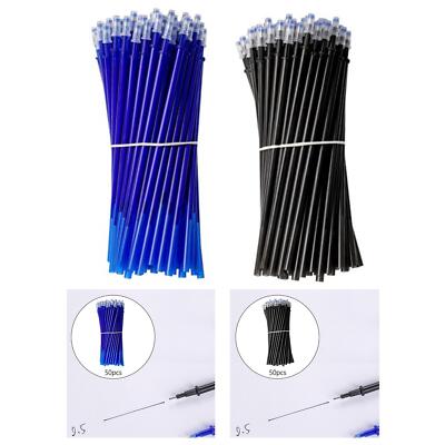 50Pcs 0.5mm Erasable Pen Refills Signing Replacement Gel Pens Ink ...