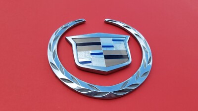 02 03 04 05 06 CADILLAC ESCALADE EXT REAR TRUNK EMBLEM SYMBOL LOGO USED ...