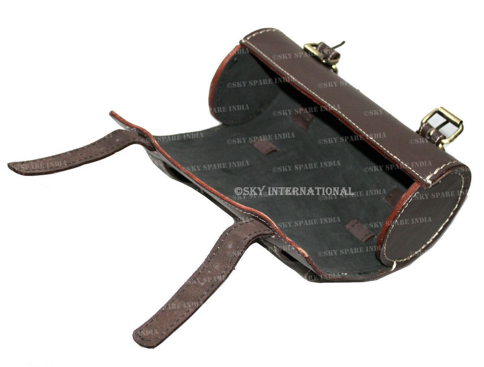 Brown Leather Tool Bag For Vintage Pacemaker Whizzer Motorcycle Moped ...