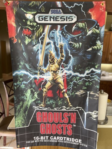 Ghouls 'n Ghosts 5ft Flag Sega Genesis 1989 Banner Poster | eBay