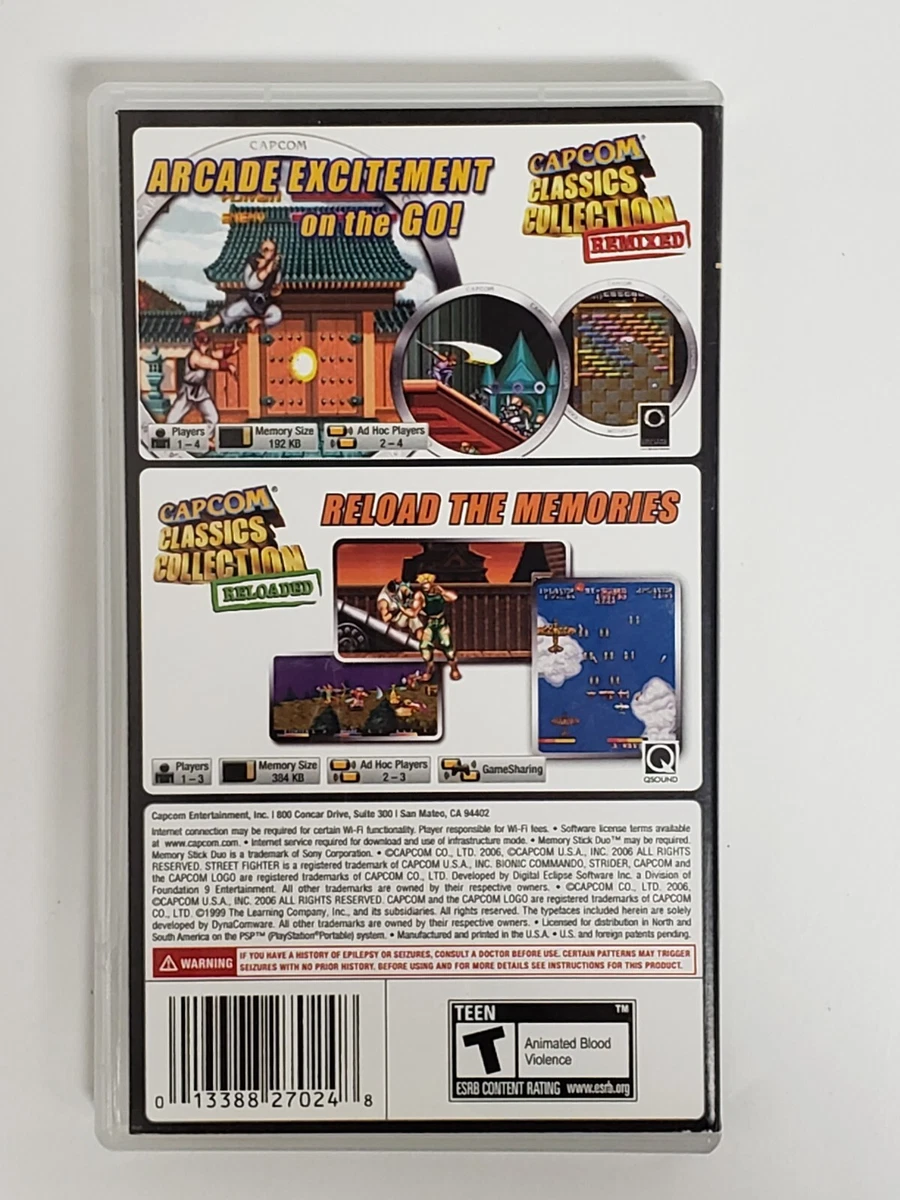 Capcom Classics Collection Remixed Psp