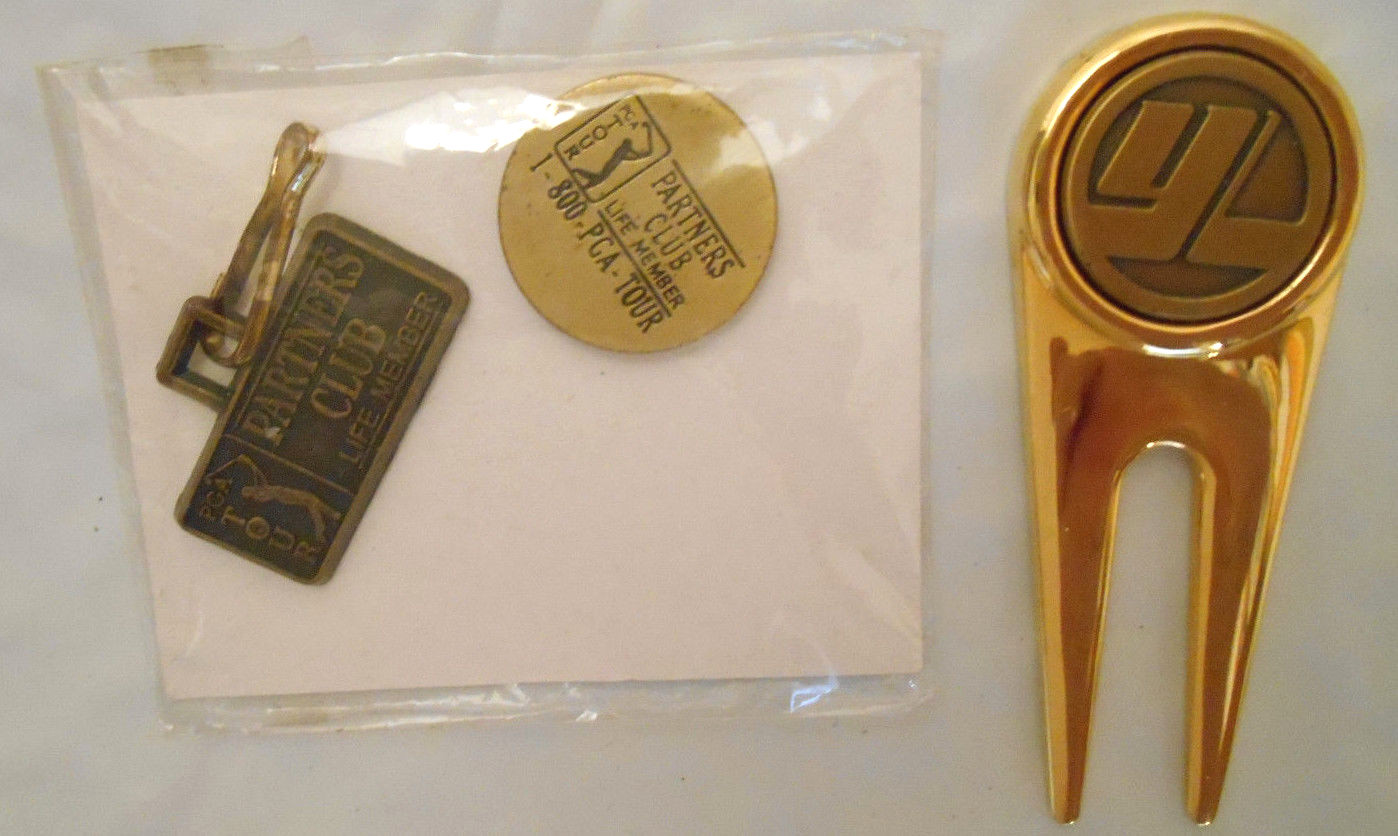 Lot PGA Tour Golf Partners Life Member Club Pin Coin Divot Mark-It | eBay