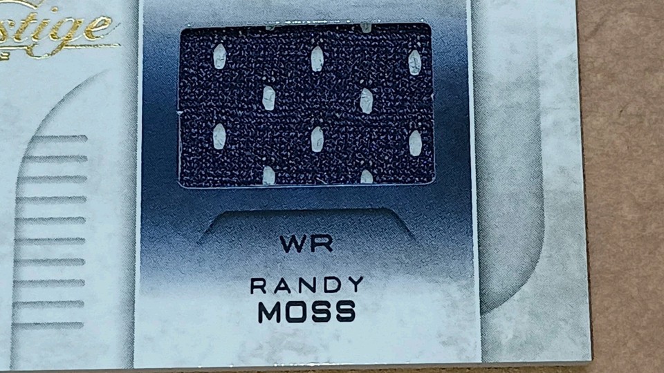 2008-PLAYOFF PRESTIGE-RANDY MOSS LEAGUE LEADERS DUAL JERSEY-/250 ...