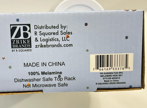 5 pc Beatrix Potter Peter Rabbit Spring Easter Melamine Kids Dining Set ...