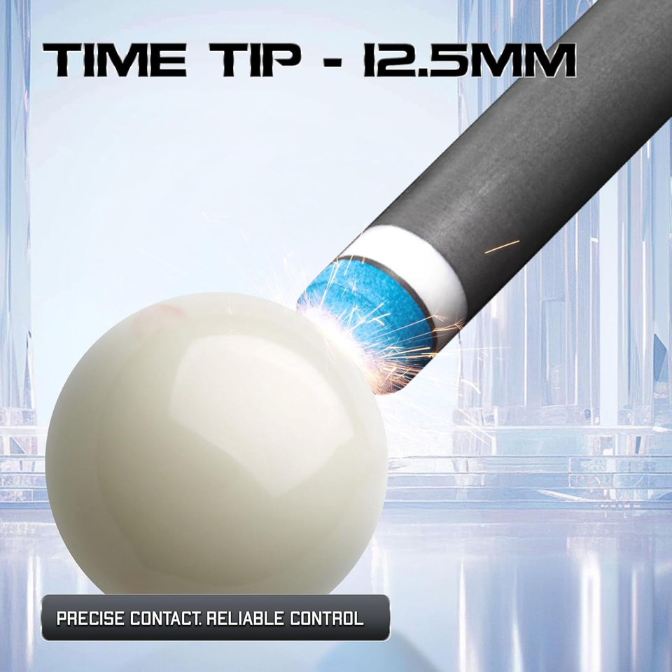 EVO Crystal Carbon Fiber Pool Cue, Low Deflection Professional Pool ...