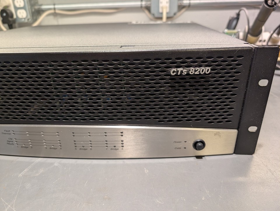 Crown CTs 8200 USP/CN 200W 8-Channel Power Amplifier CobraNET ...