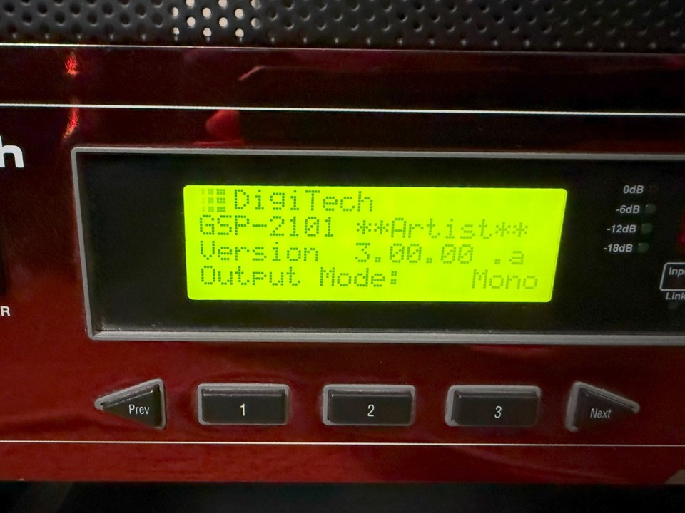 Digitech GSP-2101 Studio Tube Preamp/Multi Effects Guitar Processor ...