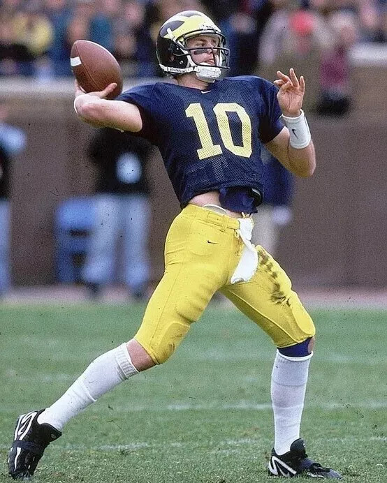 Tom Brady Michigan Wolverines Ncaa Football Passing 8x10 PHOTO PRINT | eBay