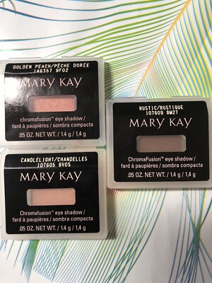 mary kay chromafusion eye shadow Candlelight, Rustic & Golden Peach | eBay