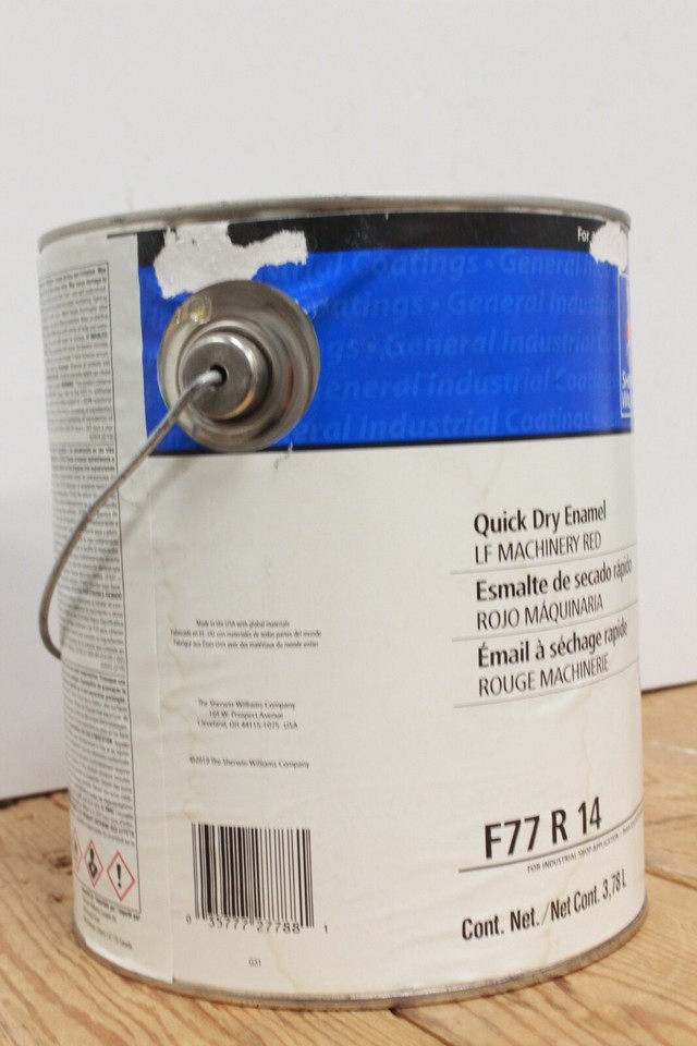 Paint Machinery Red Enamel Quick Dry 1 Gallon Alkyd Industrial Coating ...