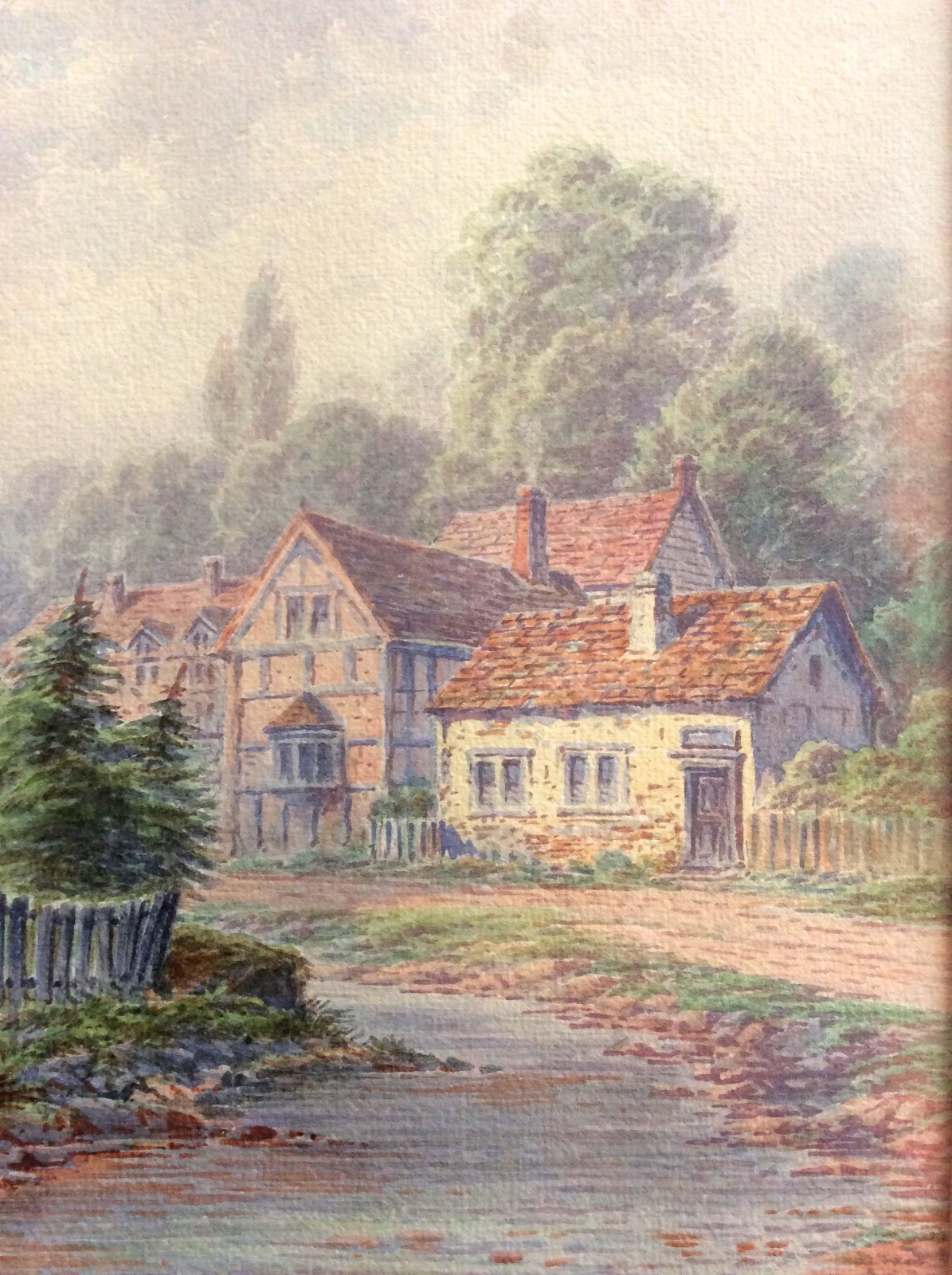 AMELIA COLEMAN, Watercolor, Landscape, Signed, Dated 1891, British | eBay