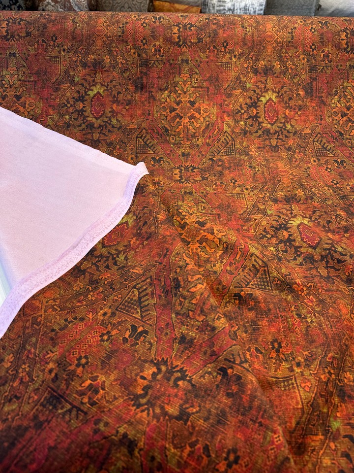 Magic Carpet Fabric Rust Velvet Upholstery Drapery Fabric By The Yard ...
