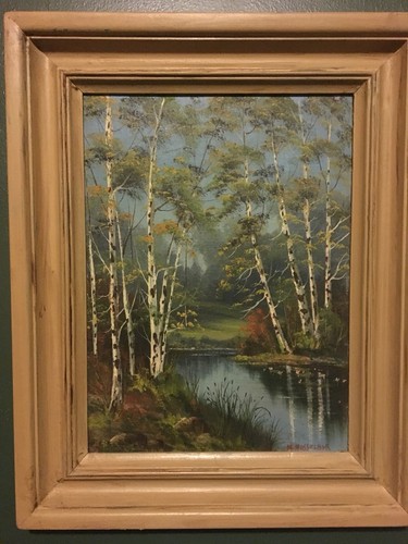 Listed Artist Michael Hasselbar (1900-1949) Oil On Board | eBay